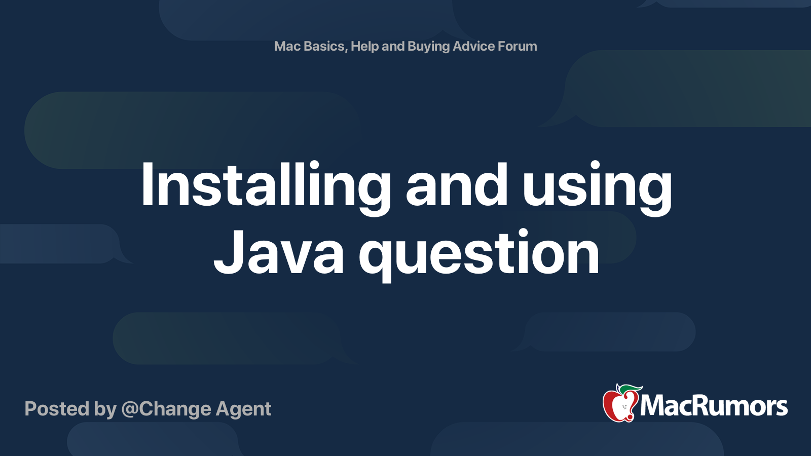 Installing And Using Java Question Macrumors Forums 