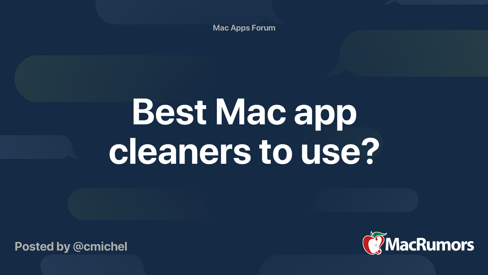 Best Mac app cleaners to use? | MacRumors Forums
