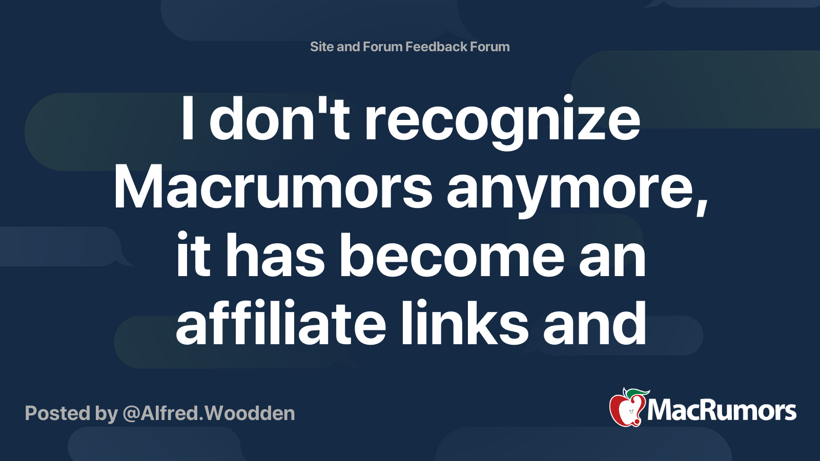 I don't recognize Macrumors anymore, it has become an affiliate links and "best deals" sponsored ...