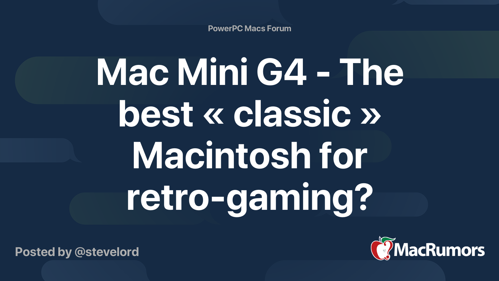 Mac Mini G4 - The best « classic » Macintosh for retro-gaming ...