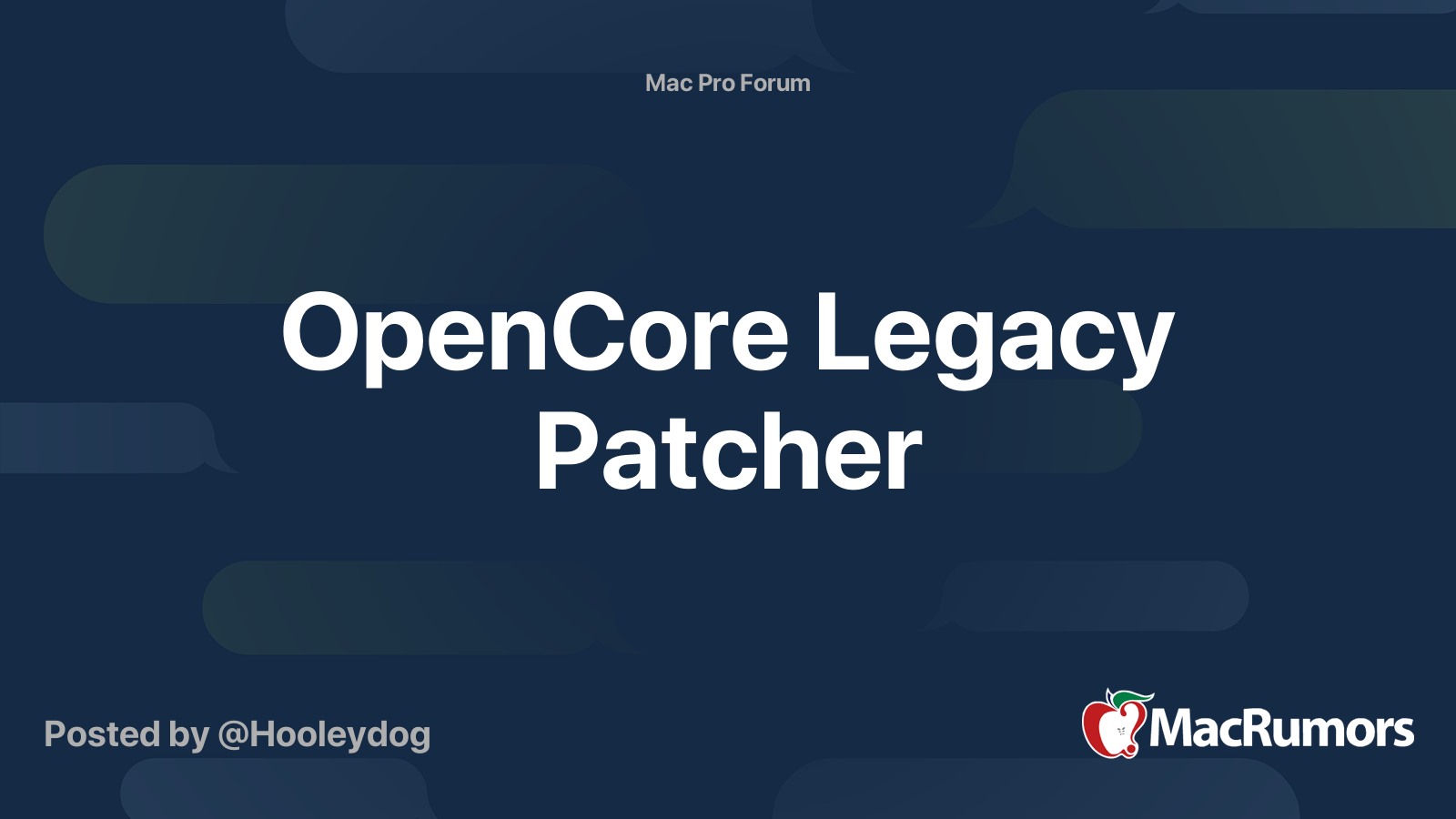 OpenCore Legacy Patcher | MacRumors Forums