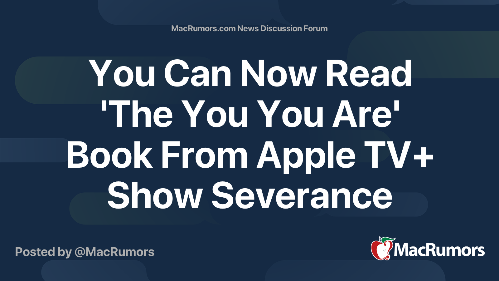 You Can Now Read 'The You You Are' Book From Apple TV+ Show Severance ...