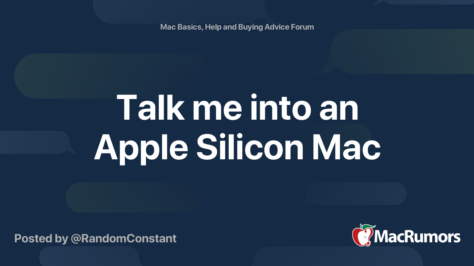 Talk me into an Apple Silicon Mac | MacRumors Forums