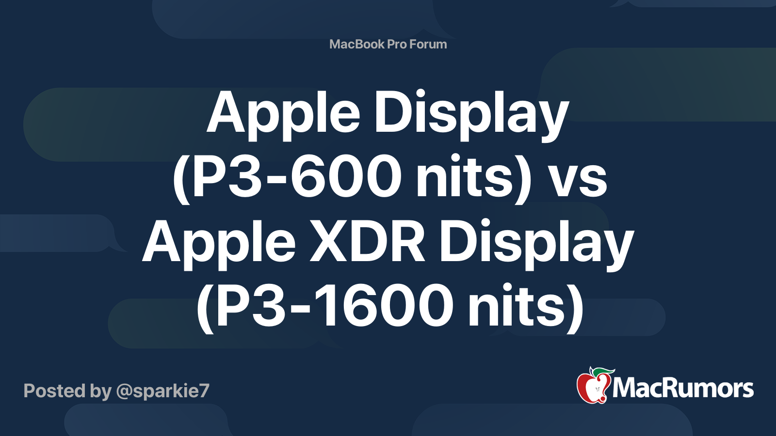 Apple Display (P3-600 nits) vs Apple XDR Display (P3-1600 nits ...