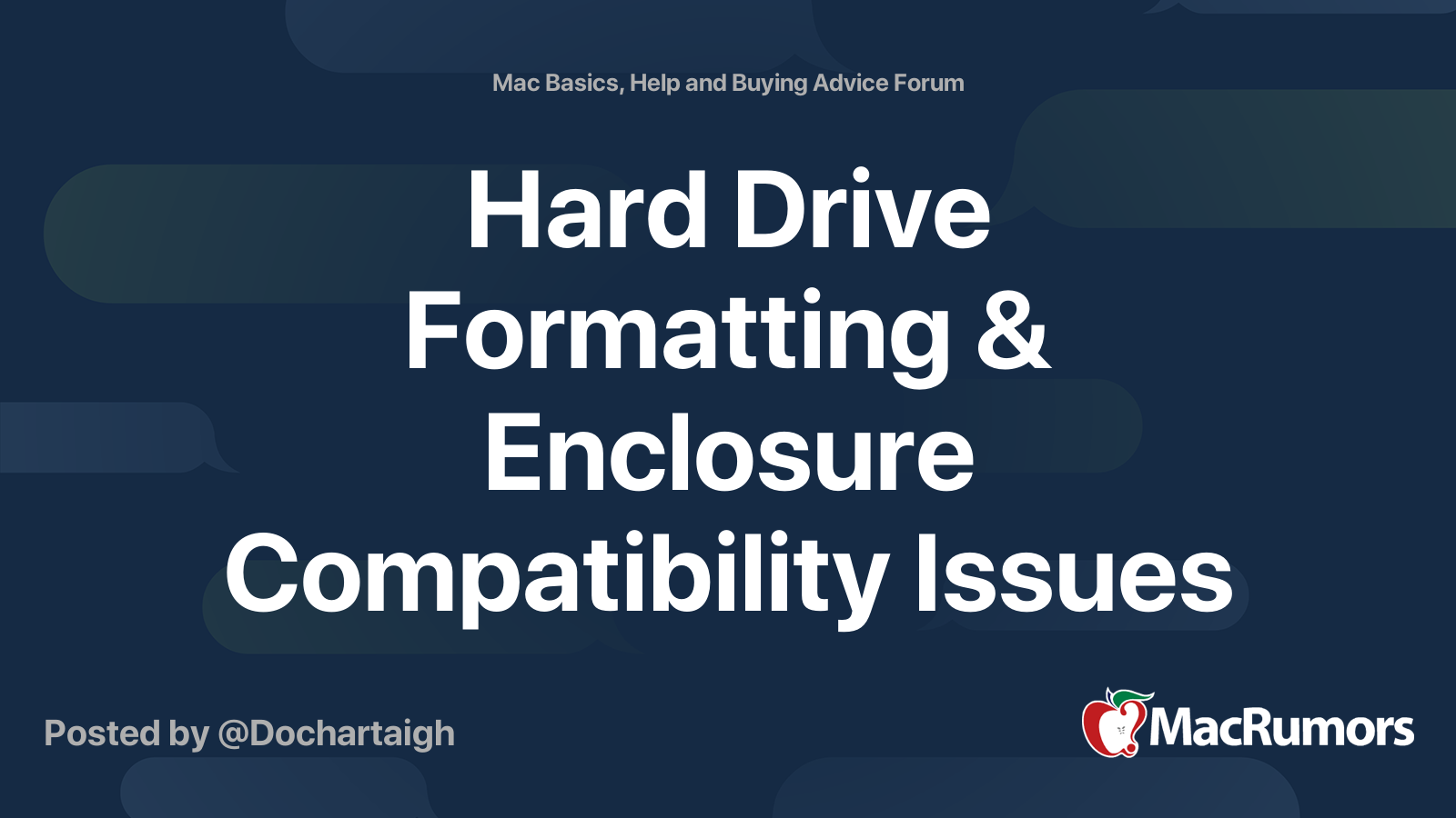 Hard Drive Formatting & Enclosure Compatibility Issues on Mac ...