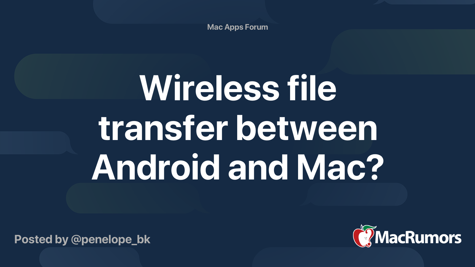 Wireless file transfer between Android and Mac? | MacRumors Forums