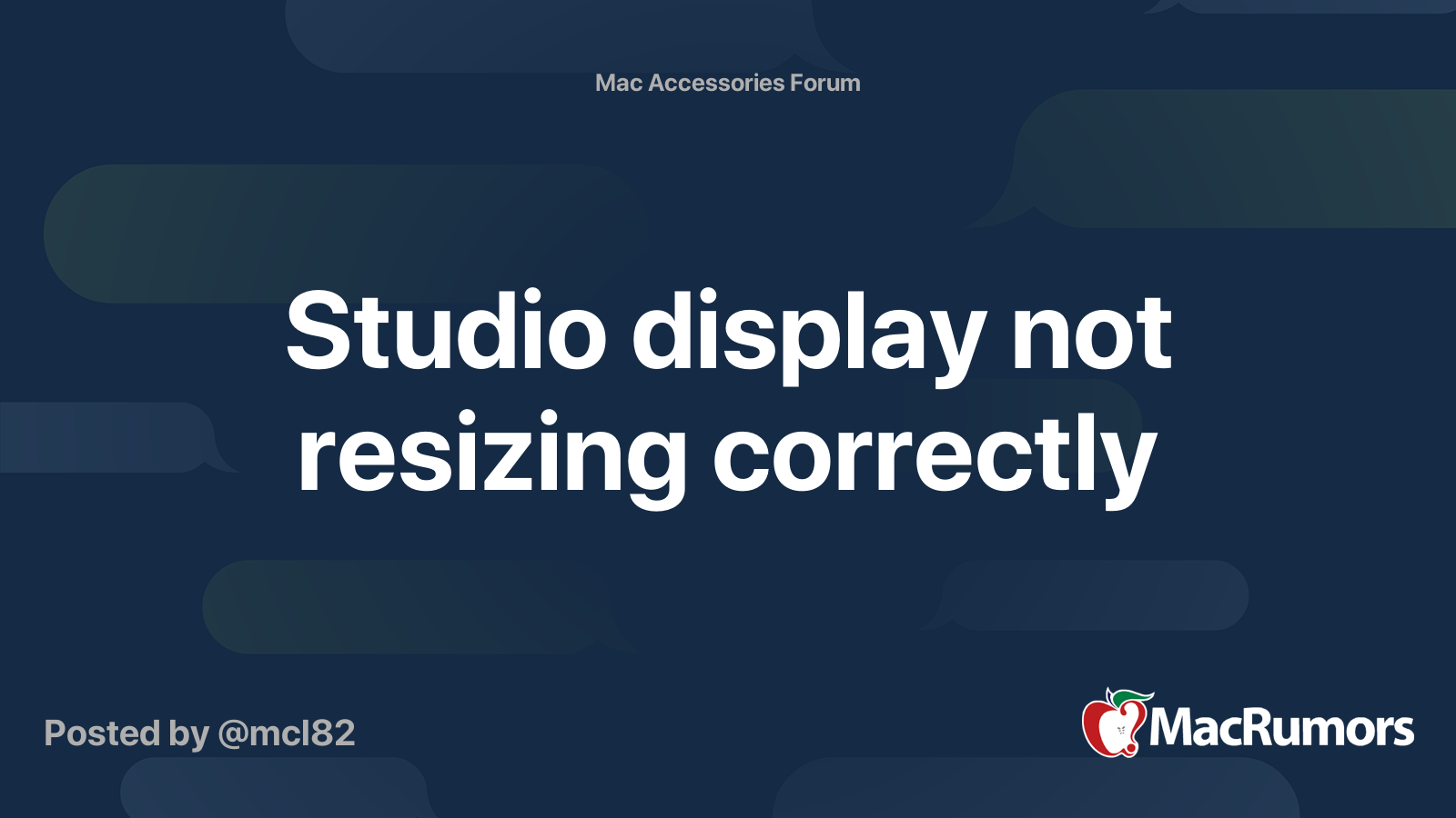 Studio display not resizing correctly | MacRumors Forums