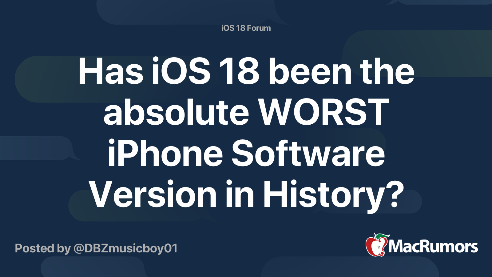 Has iOS 18 been the absolute WORST iPhone Software Version in History ...