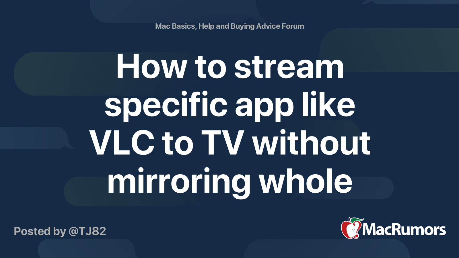 How to stream specific app like VLC to TV without mirroring whole ...