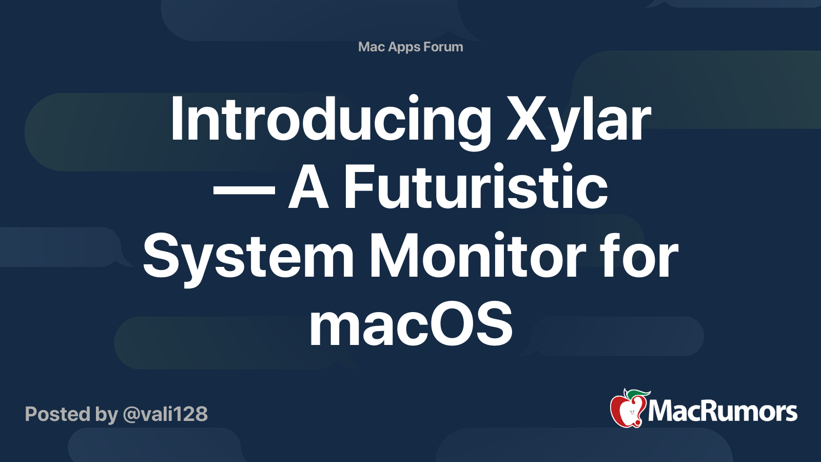 Introducing Xylar — A Futuristic System Monitor for macOS | MacRumors ...