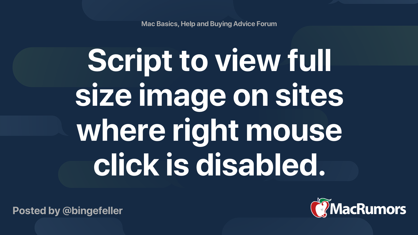Script to view full size image on sites where right mouse click is ...