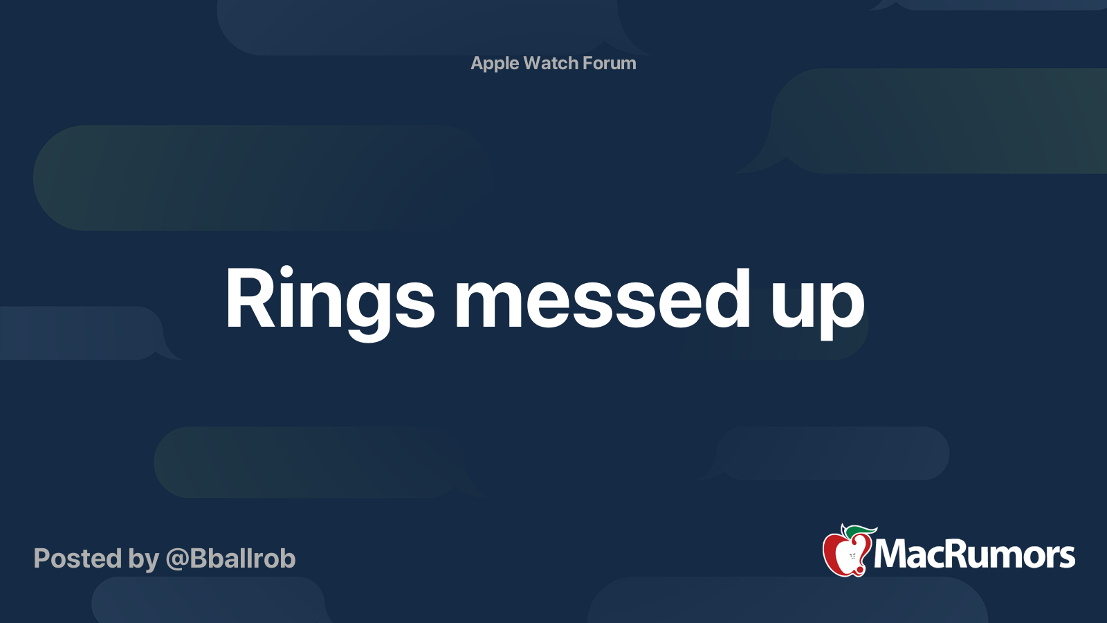 Rings messed up | MacRumors Forums