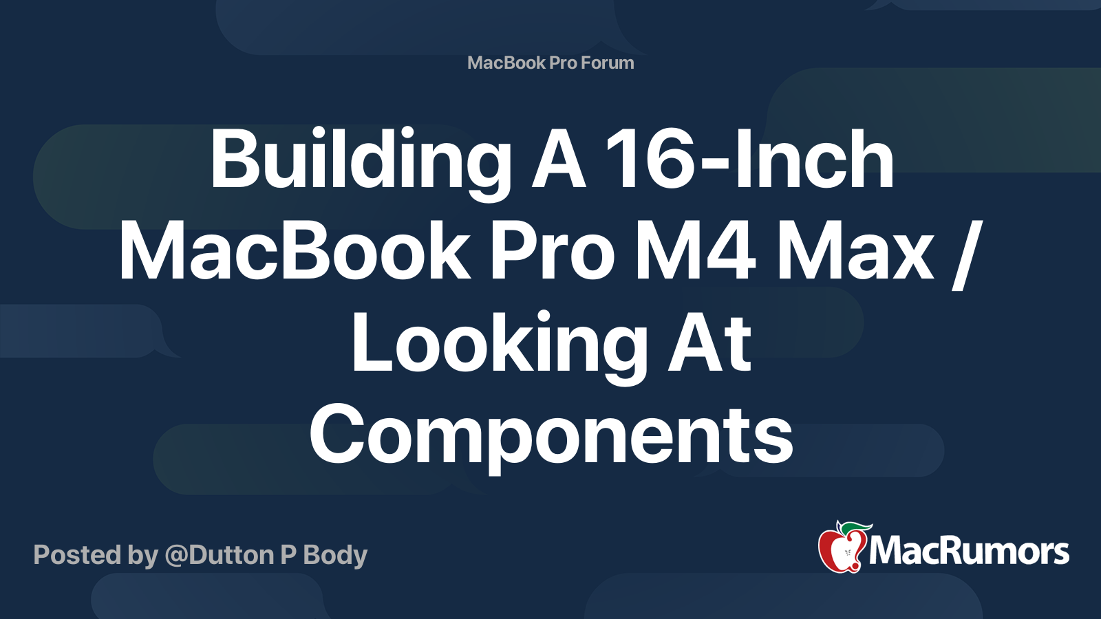 Building A 16-Inch MacBook Pro M4 Max / Looking At Components ...