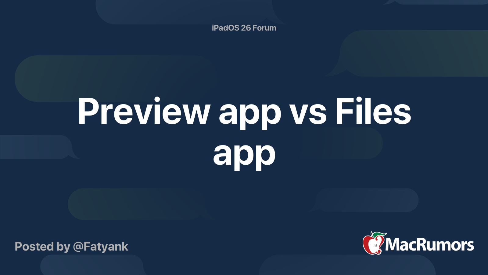 Preview app vs Files app | MacRumors Forums