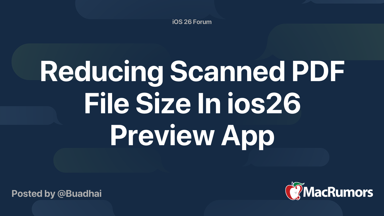 Reducing Scanned PDF File Size In ios26 Preview App | MacRumors Forums