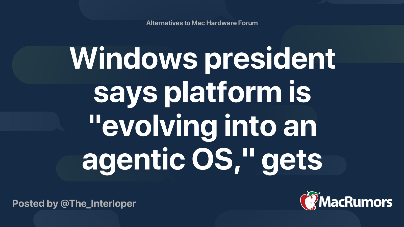 Windows president says platform is "evolving into an agentic OS," gets ...