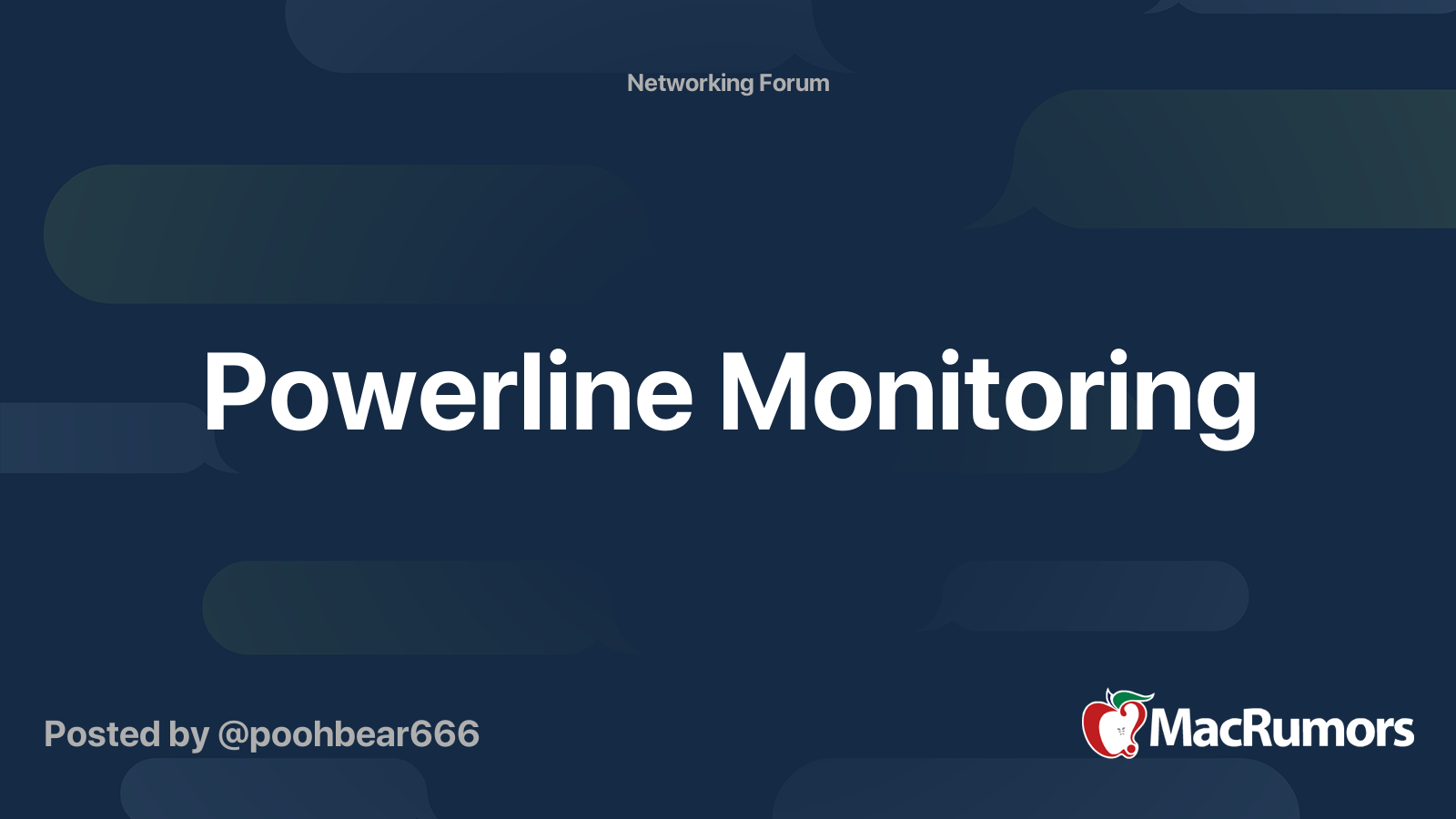 Powerline Monitoring | MacRumors Forums
