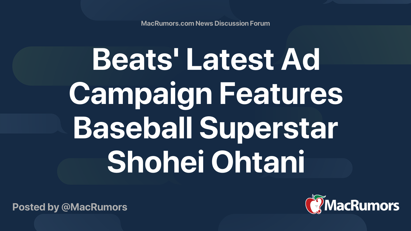 Beats' Latest Ad Campaign Features Baseball Superstar Shohei Ohtani ...