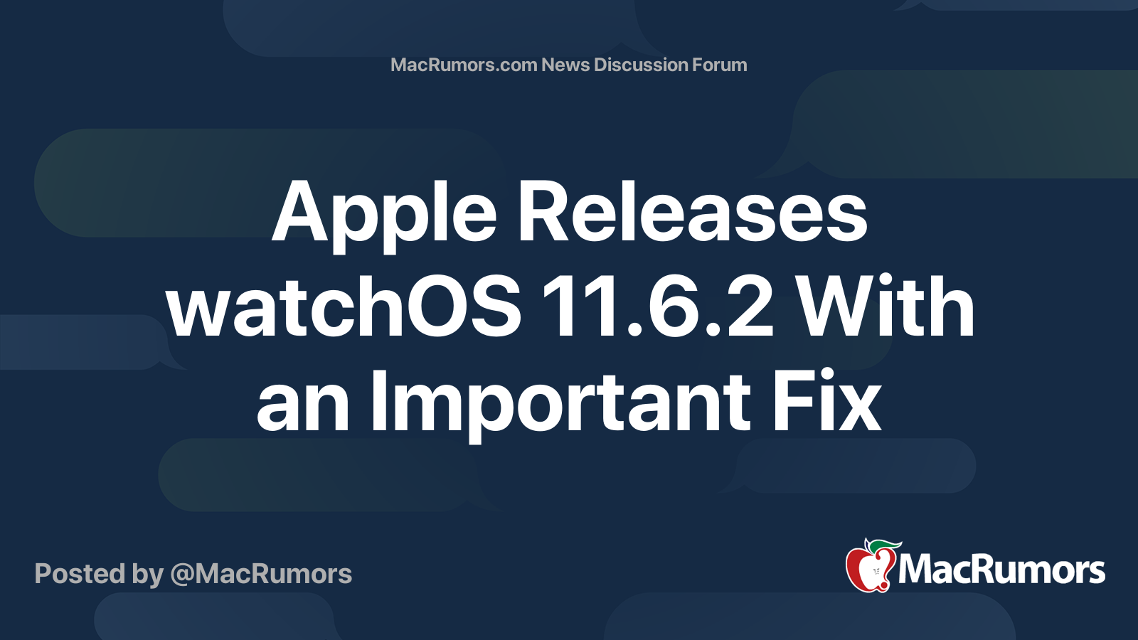 Apple Releases watchOS 11.6.2 With an Important Fix | Page 2 ...