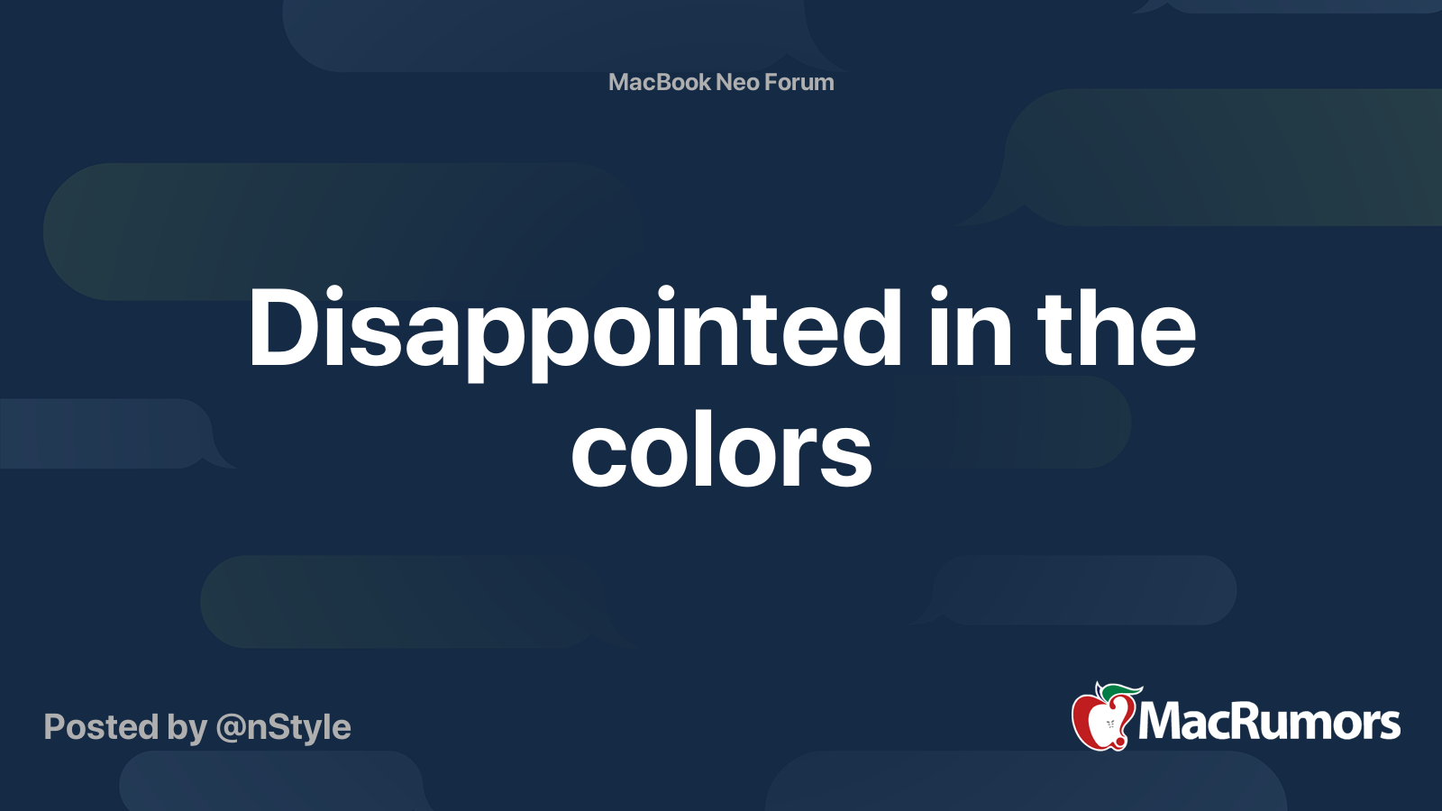 Disappointed in the colors | MacRumors Forums