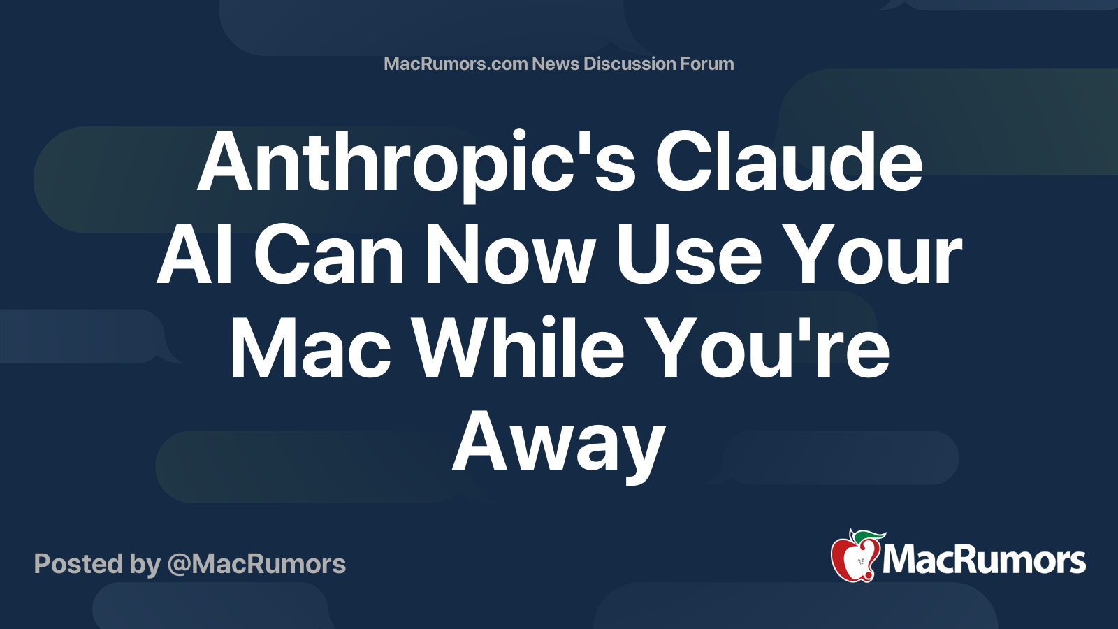 Anthropic's Claude AI Can Now Use Your Mac While You're Away | Page 2 ...