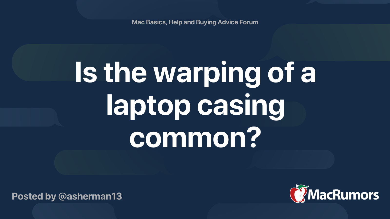 Is the warping of a laptop casing common? | MacRumors Forums