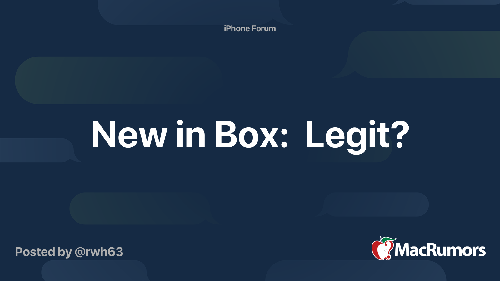 New in Box: Legit? | MacRumors Forums