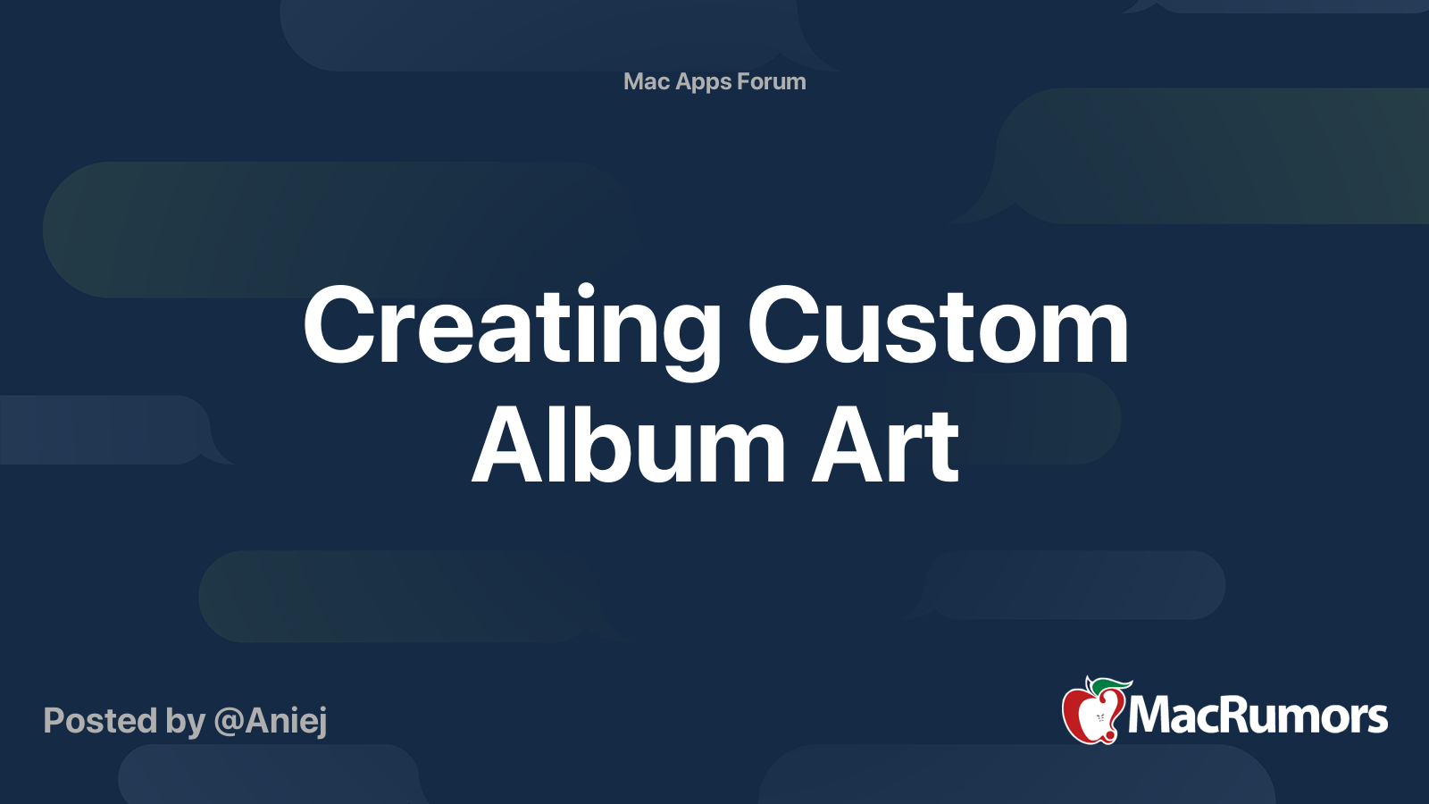 Creating Custom Album Art | MacRumors Forums