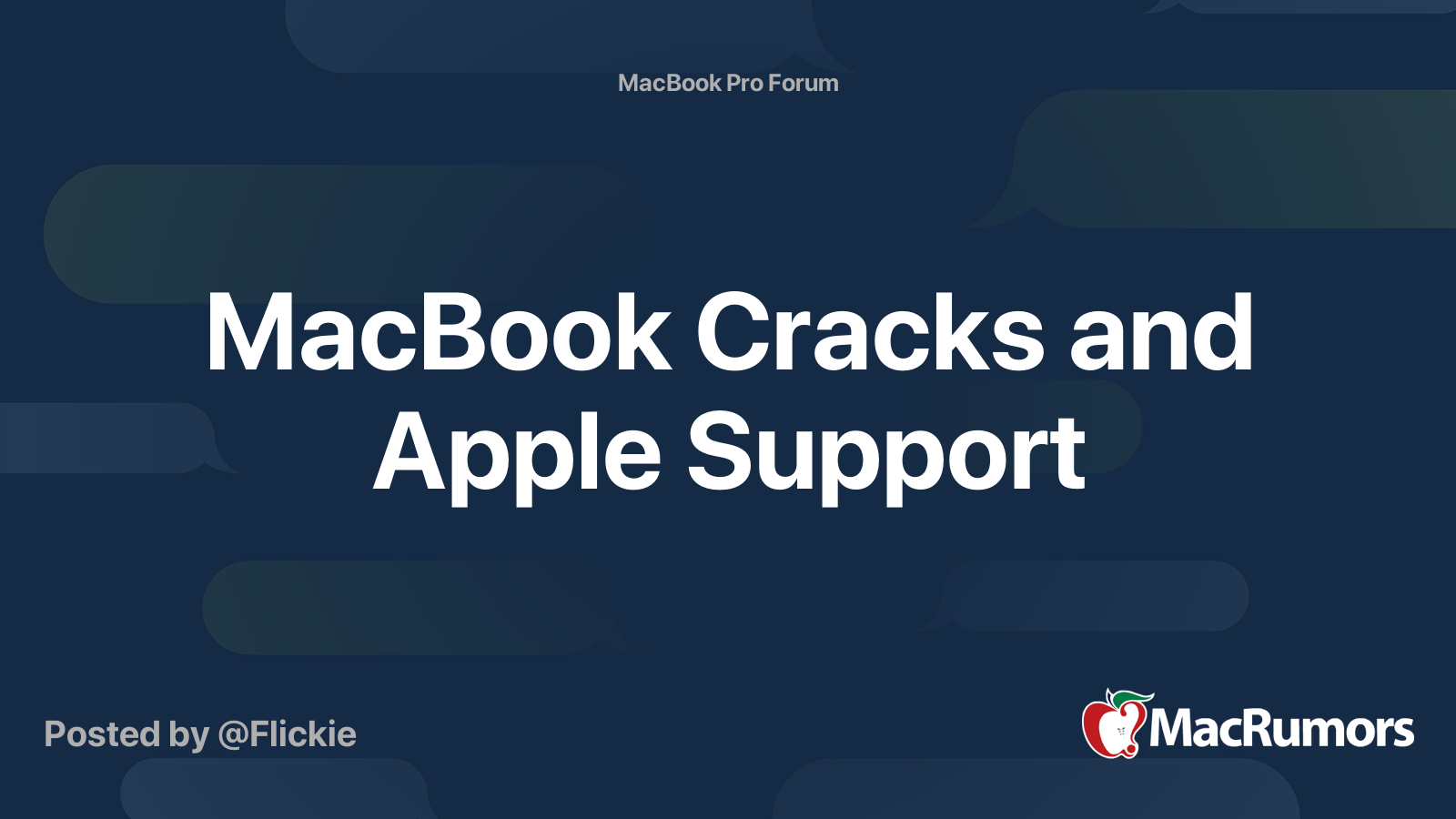 MacBook Cracks and Apple Support | MacRumors Forums