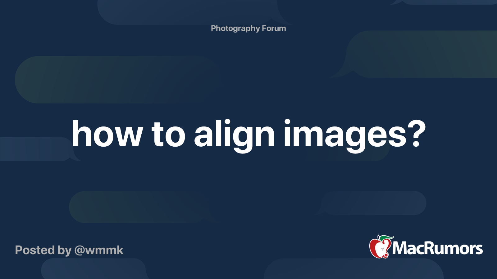 how to align images? | MacRumors Forums