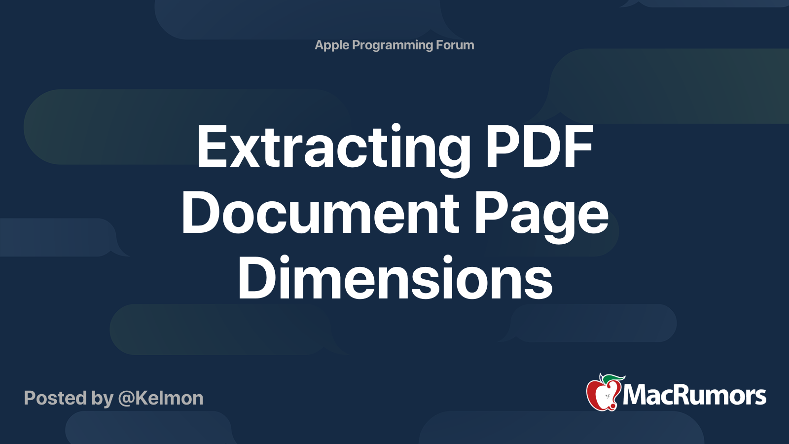 Extracting PDF Document Page Dimensions | MacRumors Forums