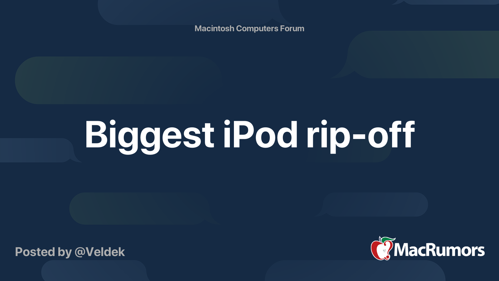 Biggest iPod rip-off | MacRumors Forums