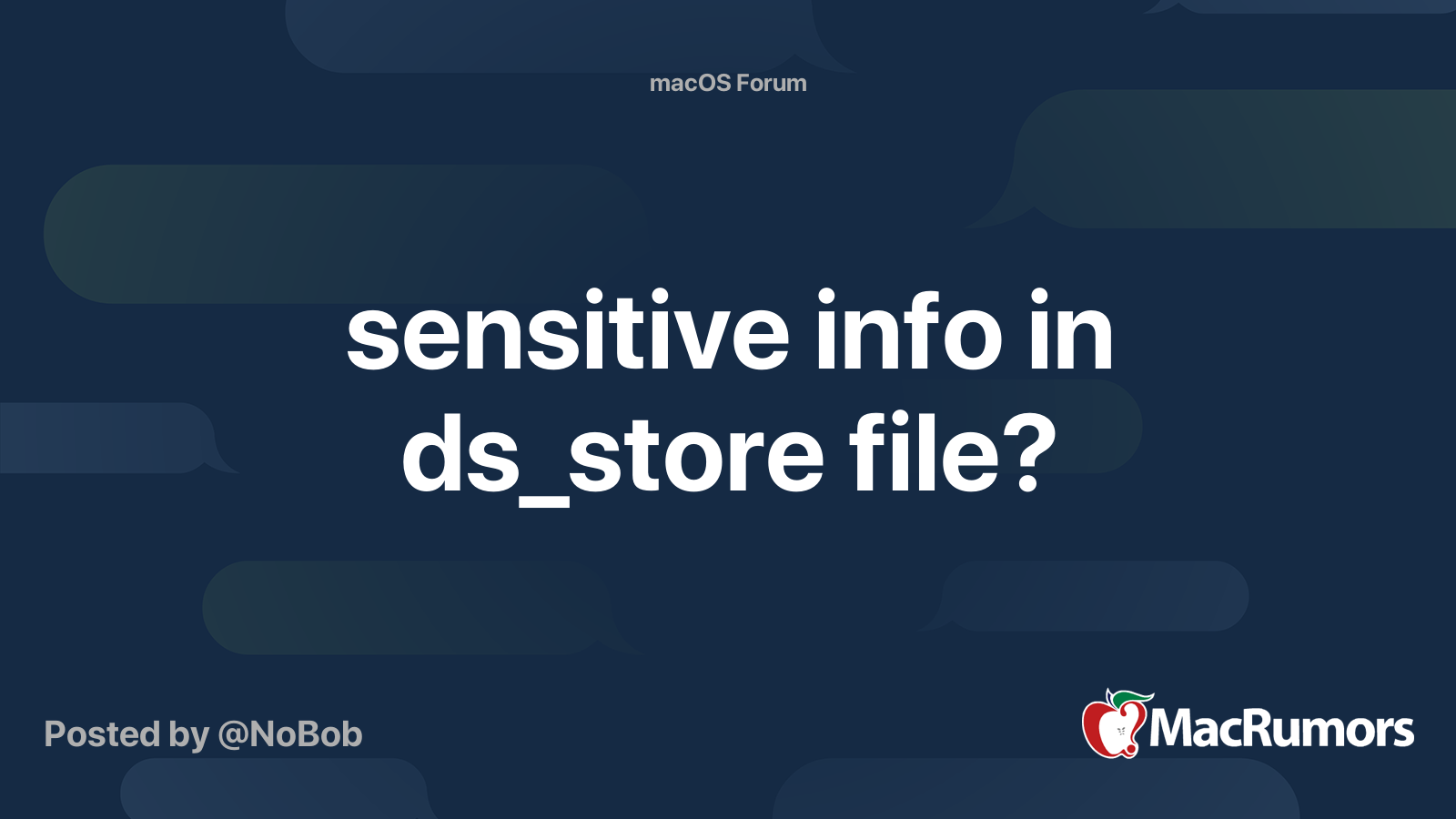 sensitive info in ds_store file? | MacRumors Forums