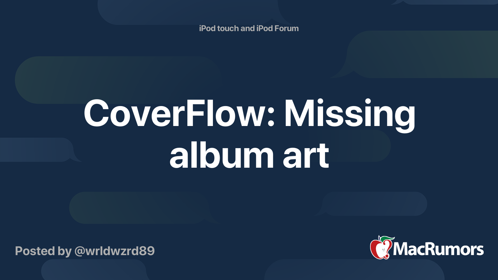 CoverFlow: Missing album art | MacRumors Forums