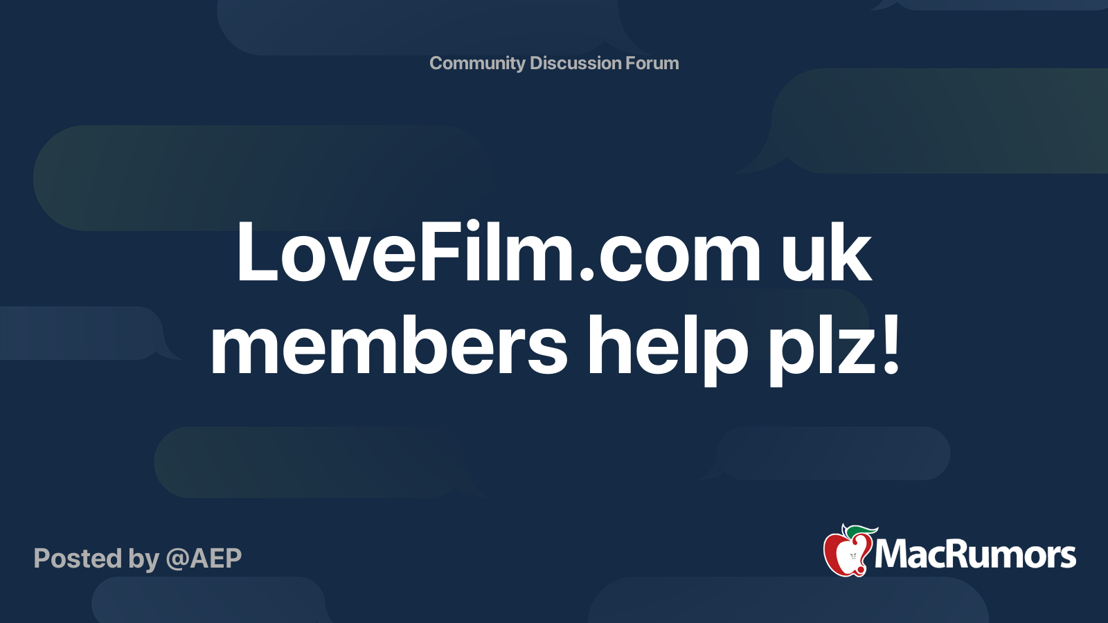 LoveFilm.com uk members help plz! | MacRumors Forums