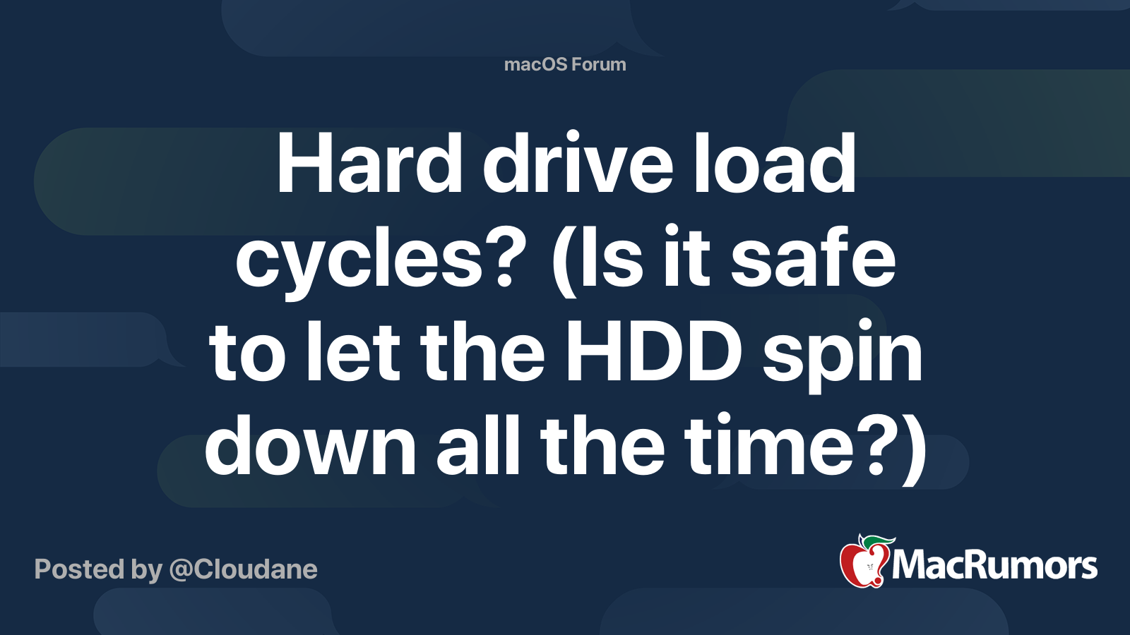 Hard drive load cycles? (Is it safe to let the HDD spin down all the ...