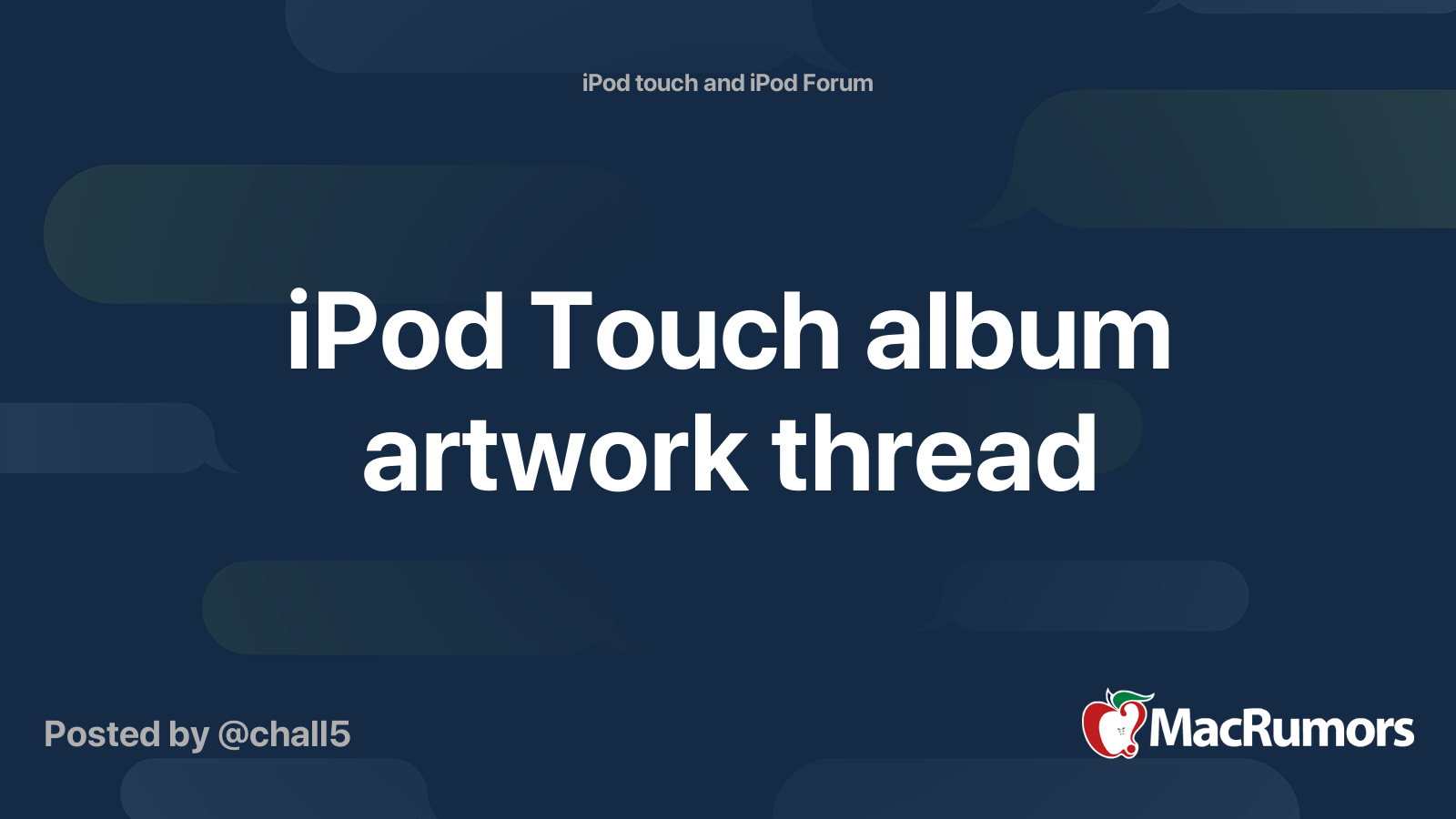 iPod Touch album artwork thread | MacRumors Forums