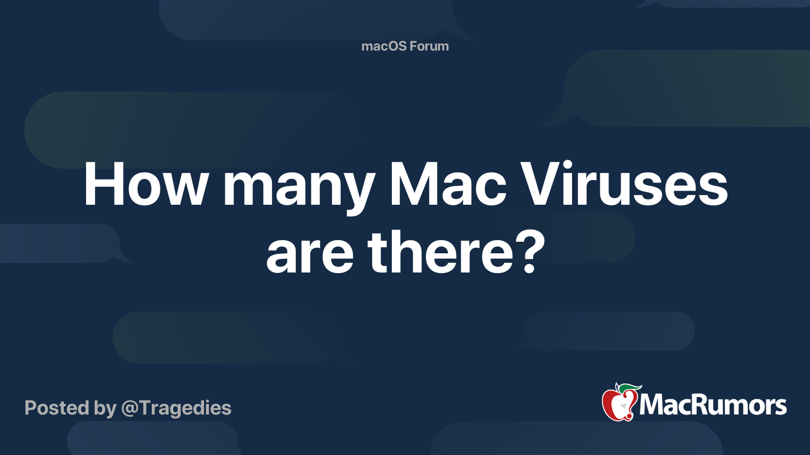 How many Mac Viruses are there? | MacRumors Forums