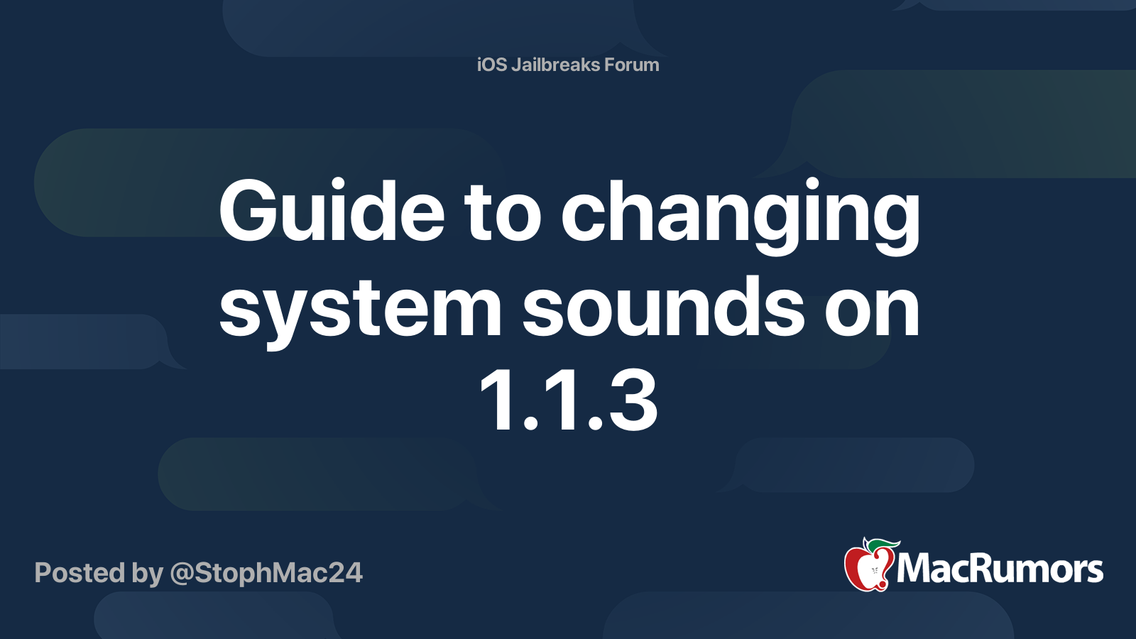 Guide to changing system sounds on 1.1.3 | MacRumors Forums