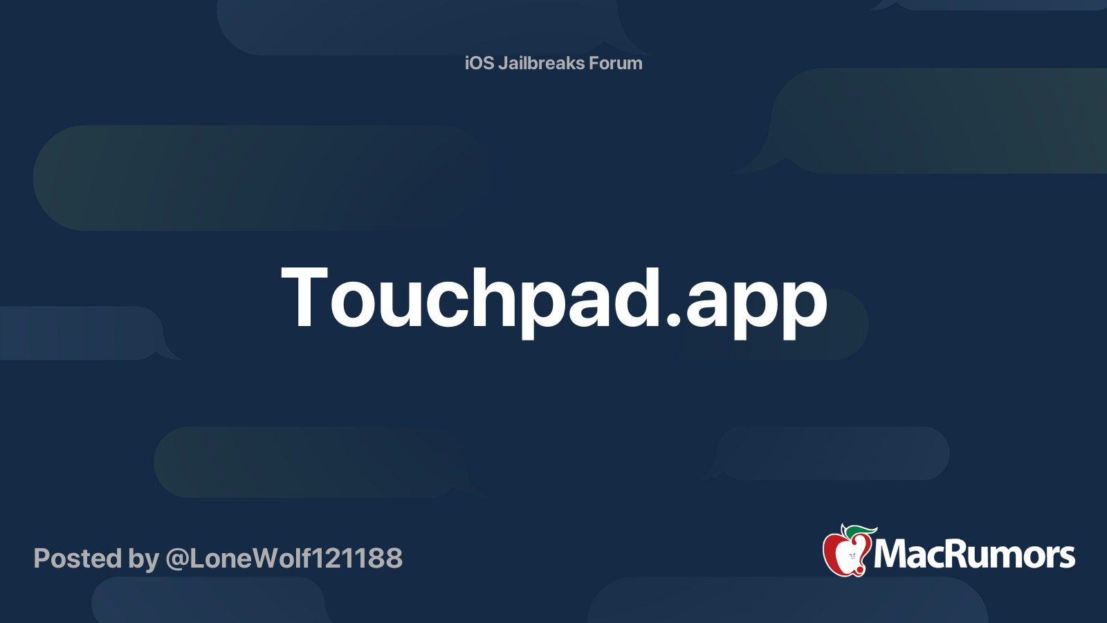 Touchpad.app | MacRumors Forums