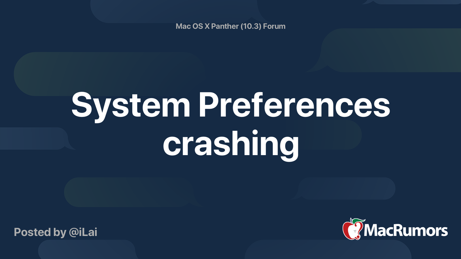 System Preferences Crashing Macrumors Forums 8251