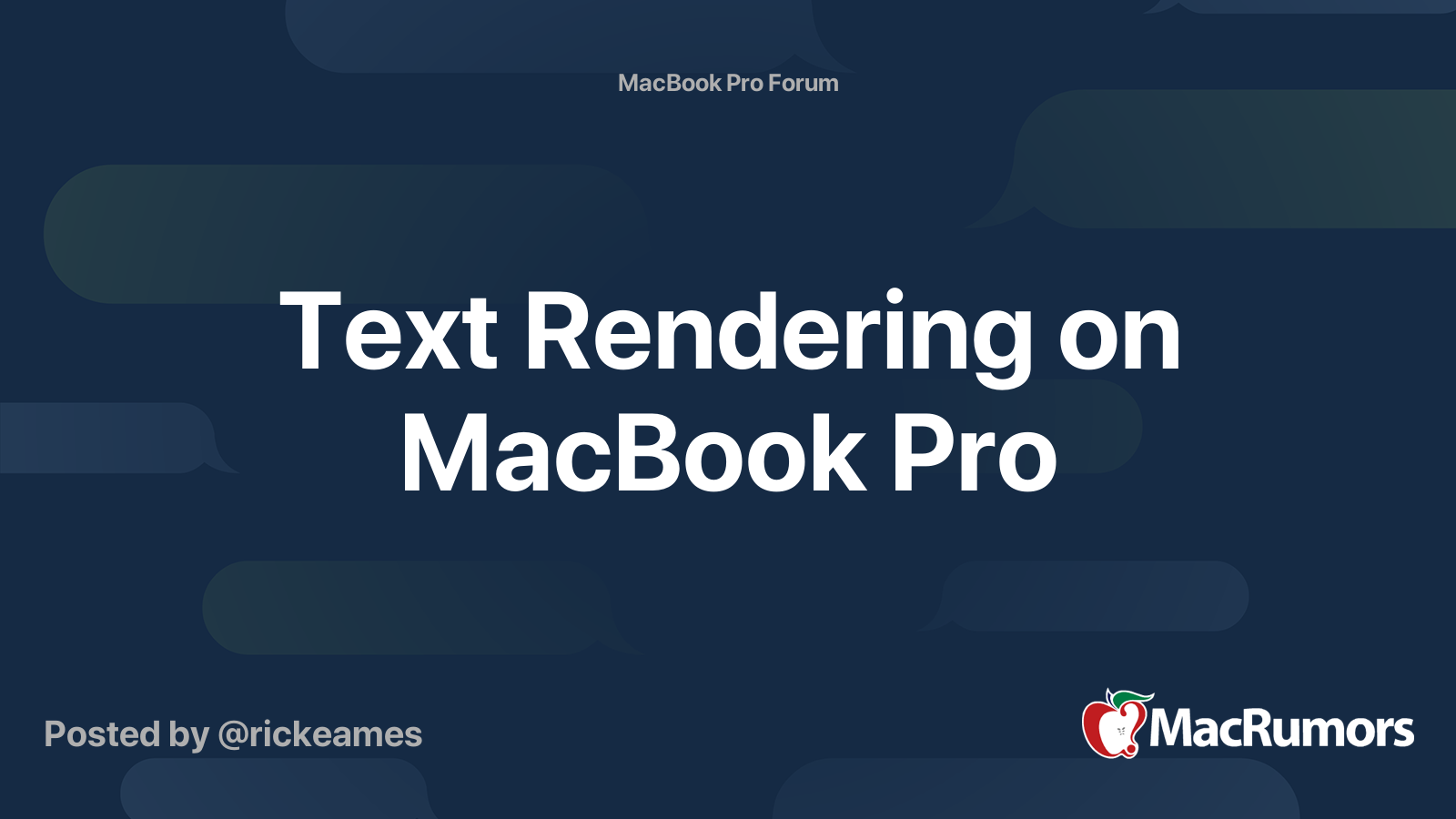 Text Rendering on MacBook Pro | MacRumors Forums