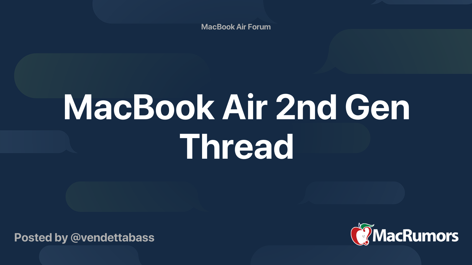 MacBook Air 2nd Gen Thread | MacRumors Forums