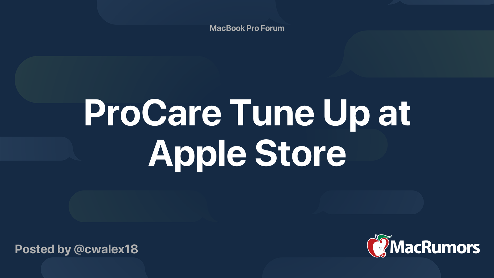 ProCare Tune Up at Apple Store | MacRumors Forums