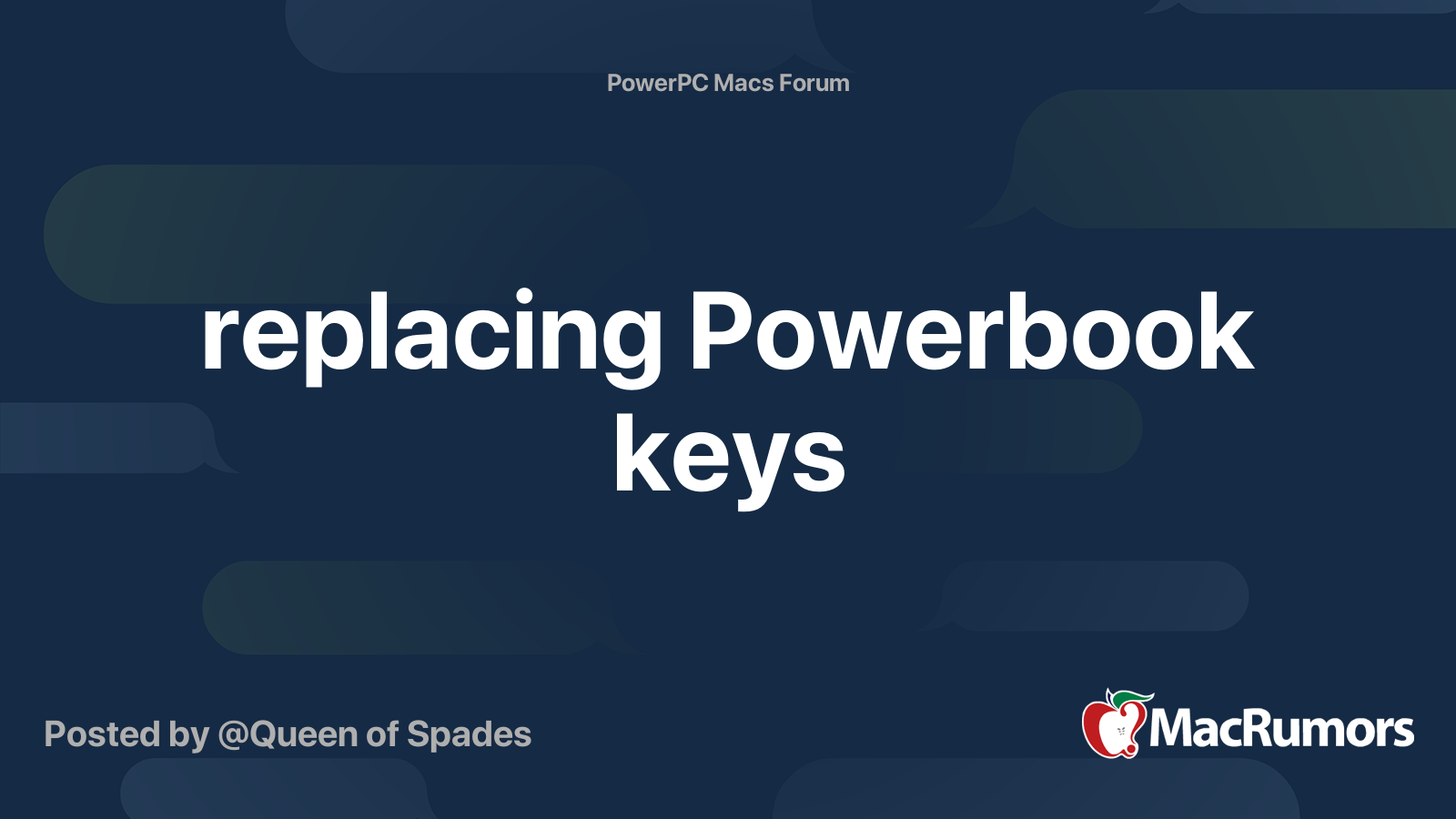 replacing Powerbook keys | MacRumors Forums