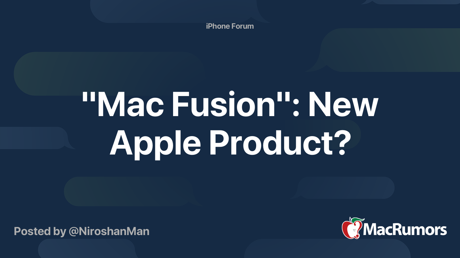 "Mac Fusion": New Apple Product? | MacRumors Forums