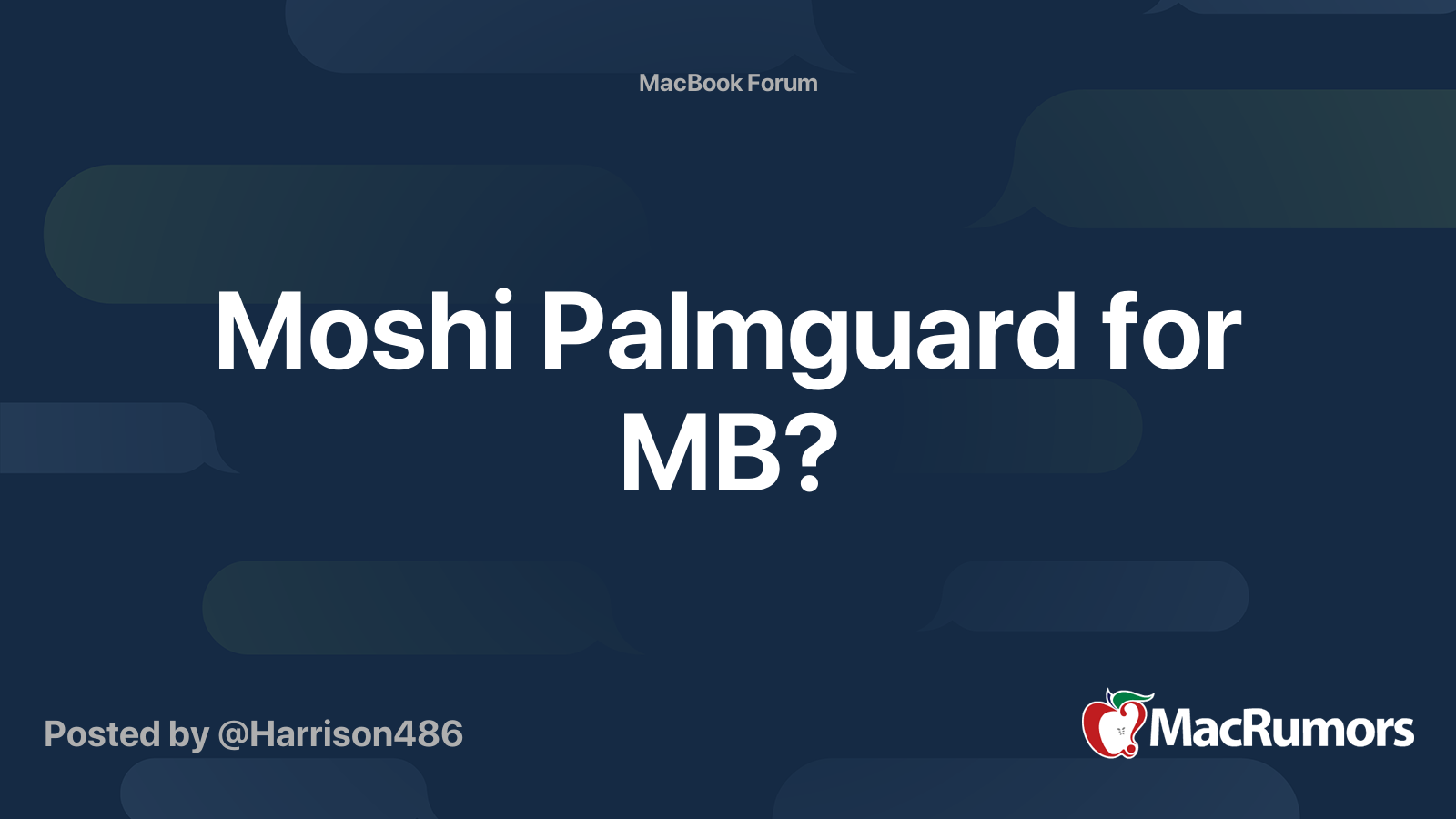 Moshi Palmguard for MB? | MacRumors Forums