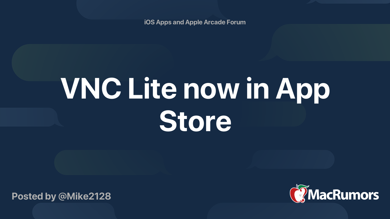 VNC Lite now in App Store | MacRumors Forums
