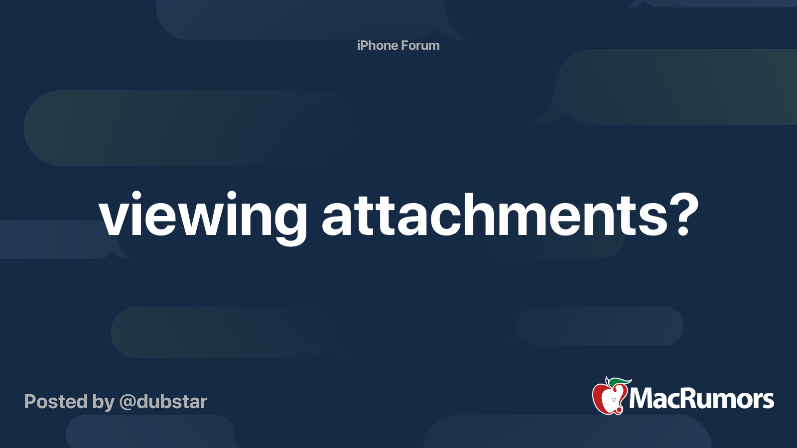Viewing Attachments Macrumors Forums