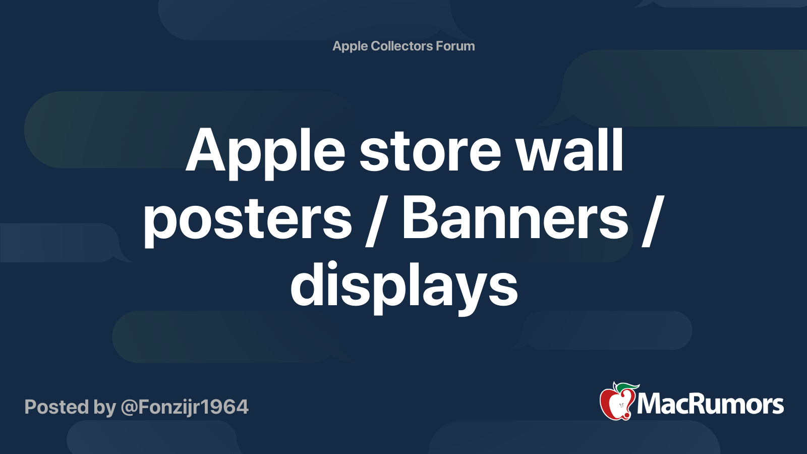 Apple store wall posters / Banners / displays | MacRumors Forums